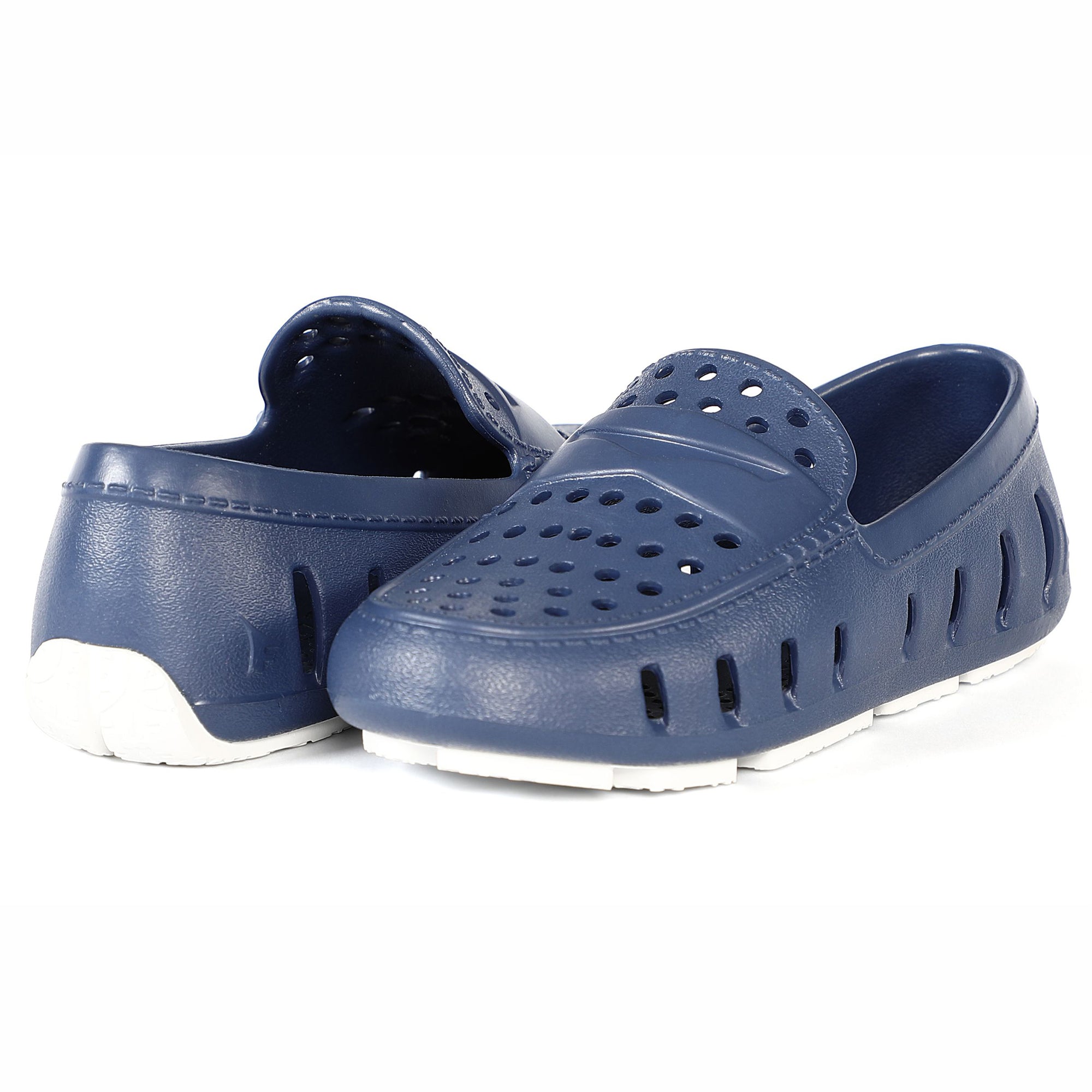 Kid’s Prodigy Driver Foam Shoe | Navy Peony/Bright White – Floafers