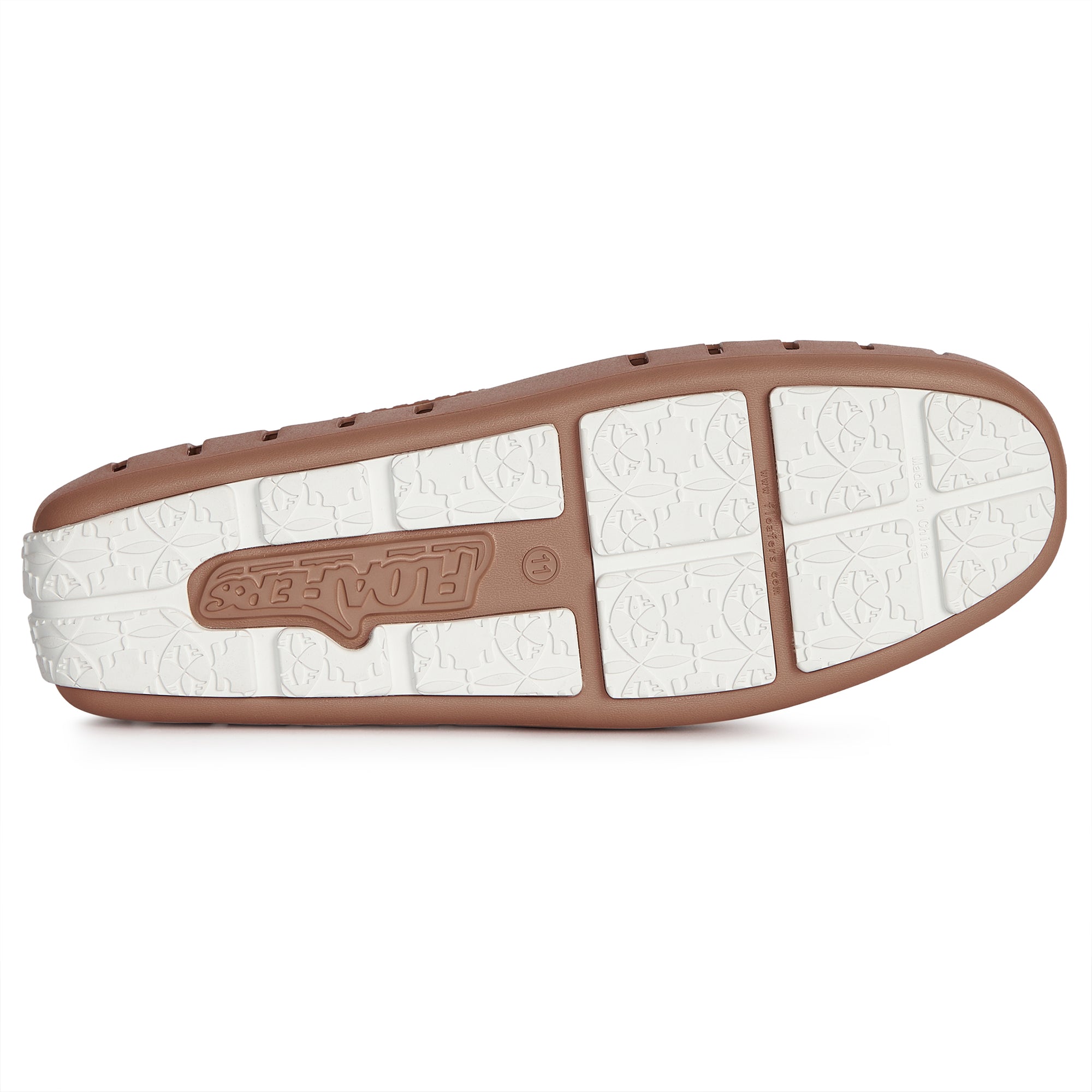 Men’s Country Club Driver Foam Shoe | Tan/Bright White – Floafers